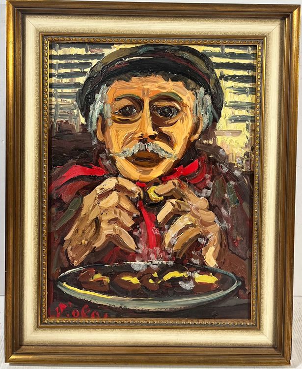 Giuseppe Viola (1933-2010) Ölgemälde von eine Mann (Gebraucht) in Root ...