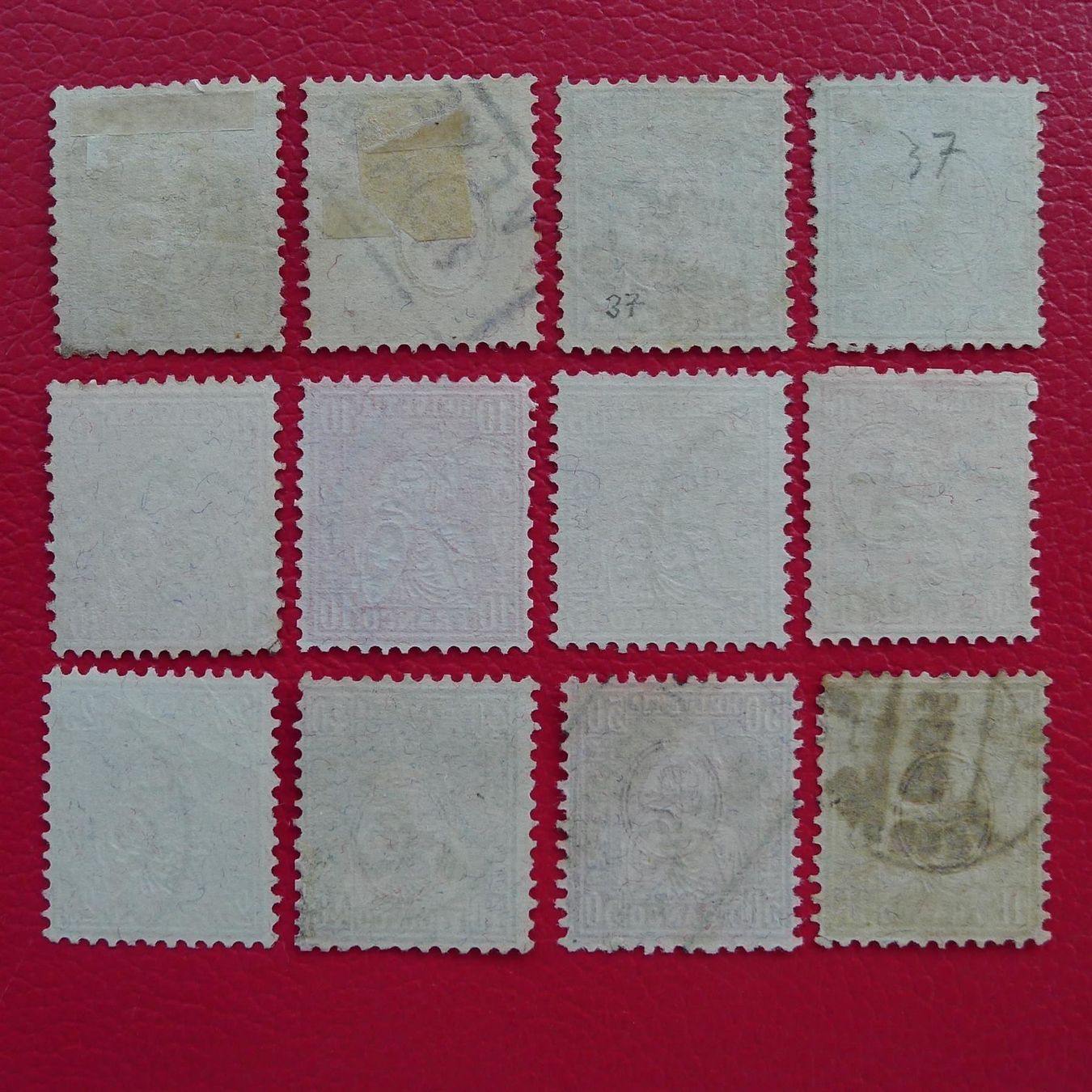 1882, Nr.44-52, Faserpapier-Serie mit 2 Attesten, Kat 8800.- (Gebraucht ...