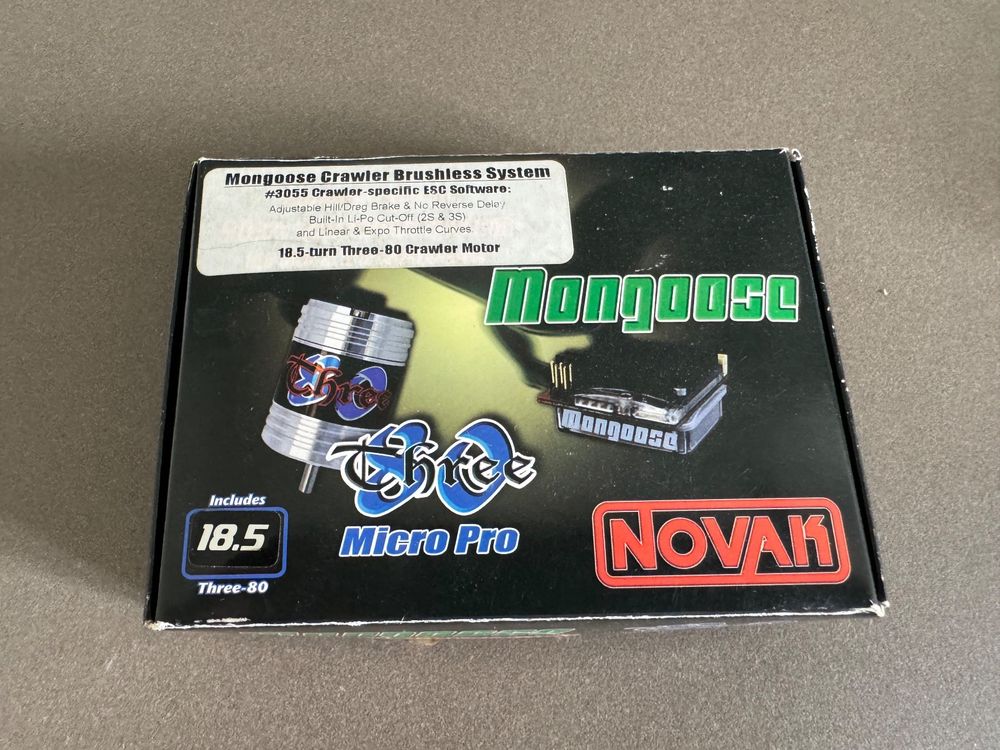 Novak 1/18 Sensored RC Crawler Motor&Regler Kombi, selten!! (Neu und ...