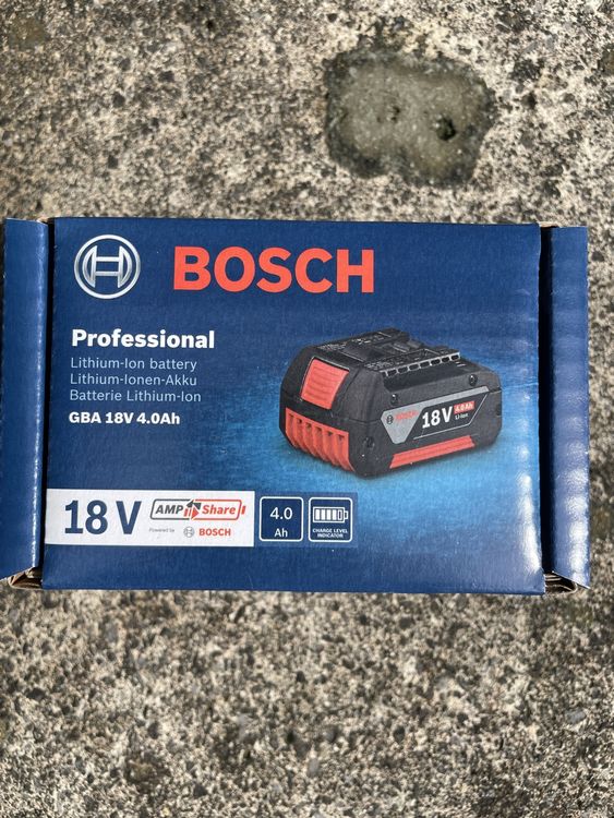 Bosch Professional 18v 4Ah Akku Neu (Neu und originalverpackt) in Aarau für CHF 42 – mit ...
