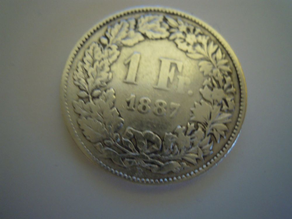 1 mal alte silber 1 Franken 1887 | Kaufen auf Ricardo