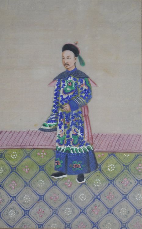 Antike Chinesische Pith Paintings Gemälde Mandarin | Kaufen auf Ricardo