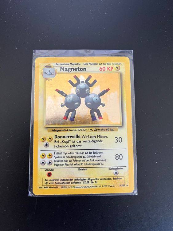Pokemon Magneton Holo Base Set Deutsch | Kaufen auf Ricardo