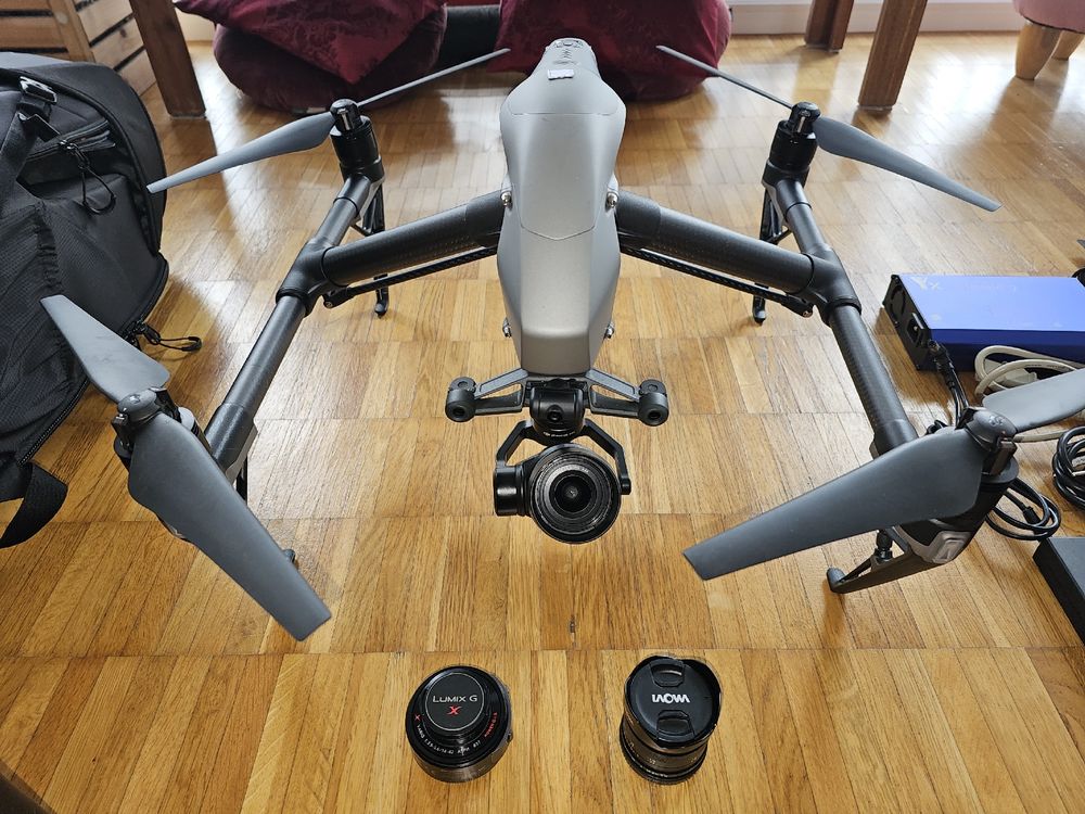 DJI Inspire 2 Drone Dual Operator + Zoom + Wide Lens + iPad (Gebraucht ...
