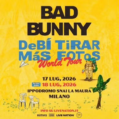 bad bunny milano/mailand:) EARLY ENTRY PACKAGE, gold circle (Neu und ...
