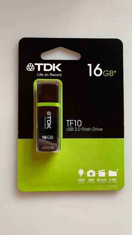 TDK USB Stick 16 GB, ungeöffnet, neu (Neu und originalverpackt) in Glattfelden für CHF 4.95 ...