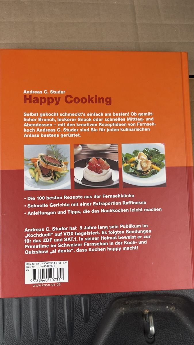 Happy Cooking by Andreas C. Studer - Cookbook, Recipes! (Gebraucht) in ...