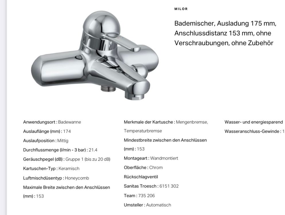 Bademischer Similor Kugler | Kaufen auf Ricardo