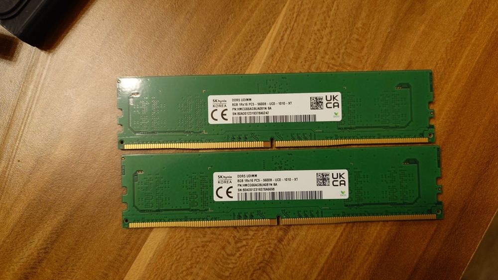 Hynix 2 x 8 GB RAM sticks DDR5 5600 | Kaufen auf Ricardo