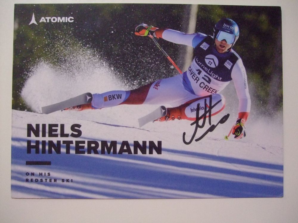 NIELS HINTERMANN (CH) SKISTAR HANDSIGNIERT AK ORIGINAL ! | Kaufen auf ...