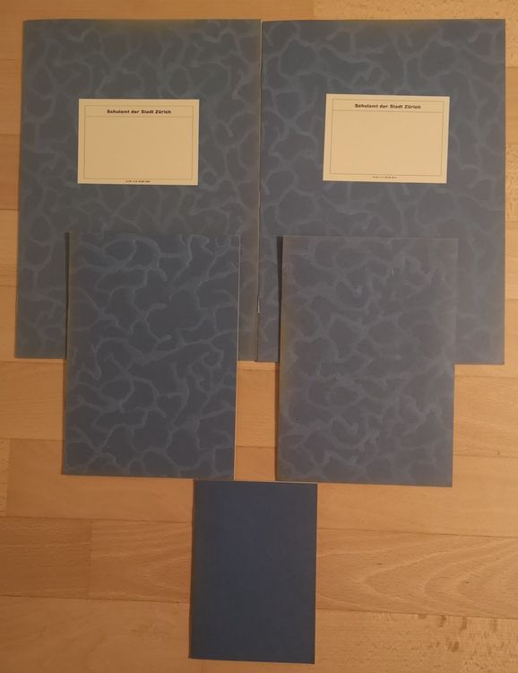 5 Schreib- und Rechenhefte aus den 40ger Jahren, Schulamt ZH (Gebraucht ...