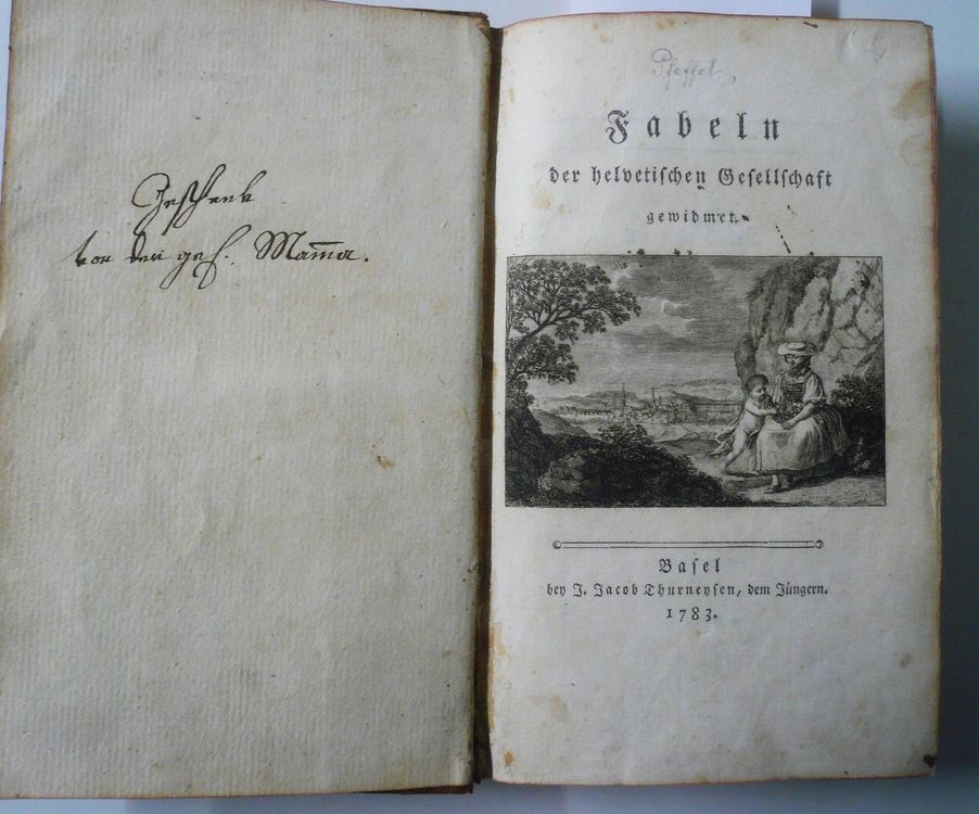 1783 Basel, FABELN der helvetischen Gesellschaft gewidmet | Acheter sur ...