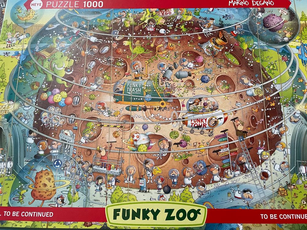 Heye Comic Puzzle FUNKY ZOO WELTALL 1000 Teile (Gebraucht) in buch am ...