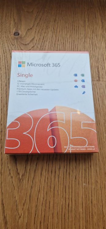 Microsoft 365 Single (Neu und originalverpackt) in Wiler b.Utzenstorf ...