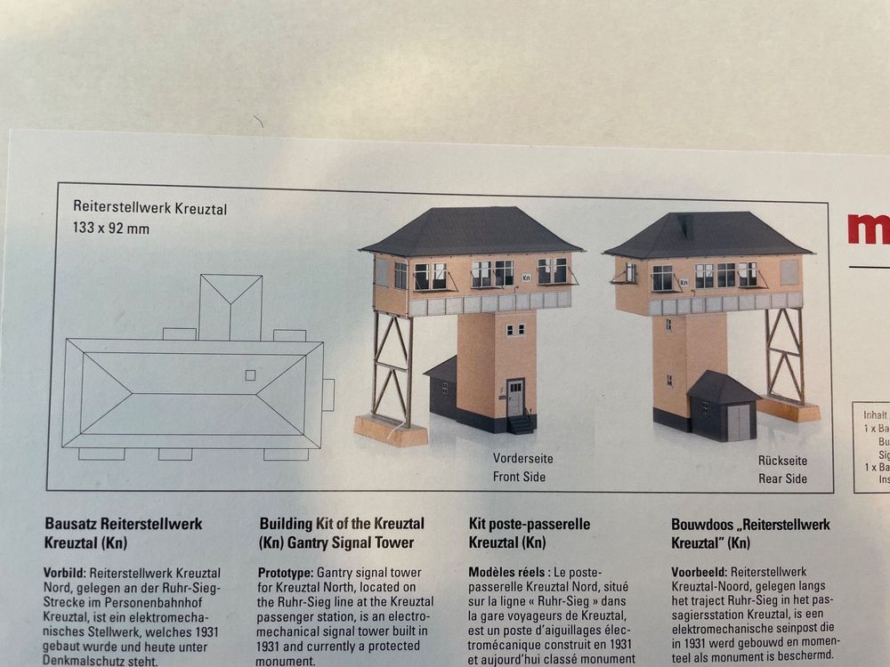 Märklin H0 72794 Reiterstellwerk Bausatz (Neu und originalverpackt) in ...