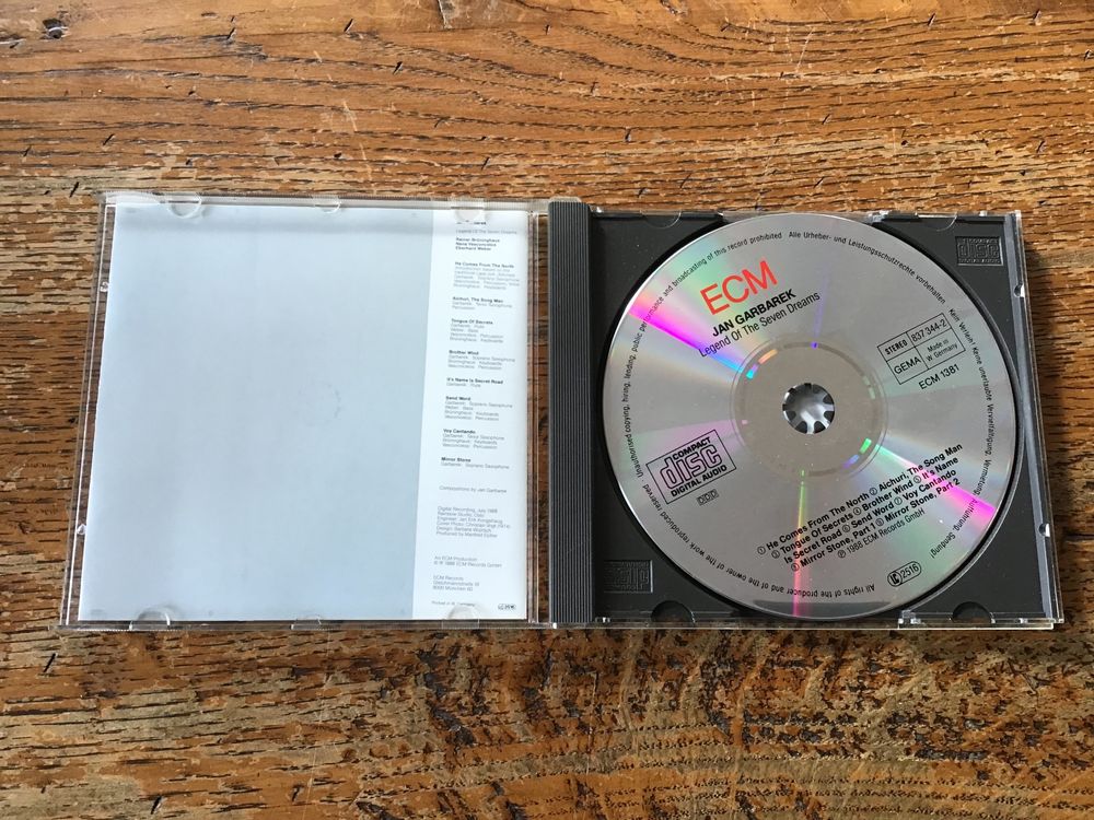 ECM jazz CD Jan Garbarek (Gebraucht) in Fully für CHF 3 – mit Lieferung auf Ricardo kaufen