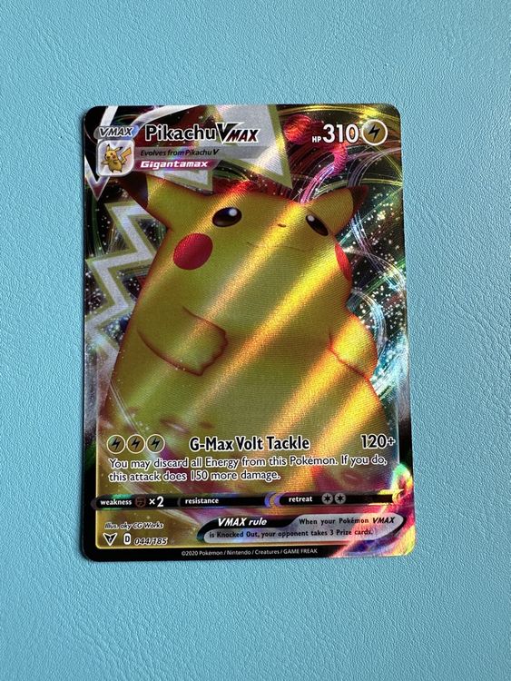 Pokemon Pikachu VMAX 310 HP FANLIEBLING Top selten Mega (Gebraucht) in ...