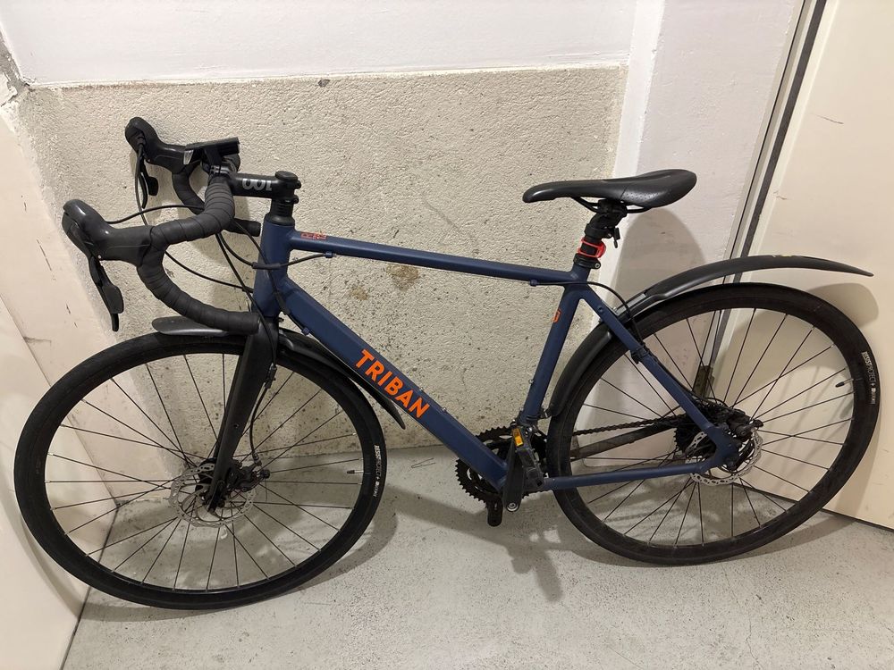 Triban Rennrad RC 120 blau, gebraucht und nicht getestet | Kaufen auf ...