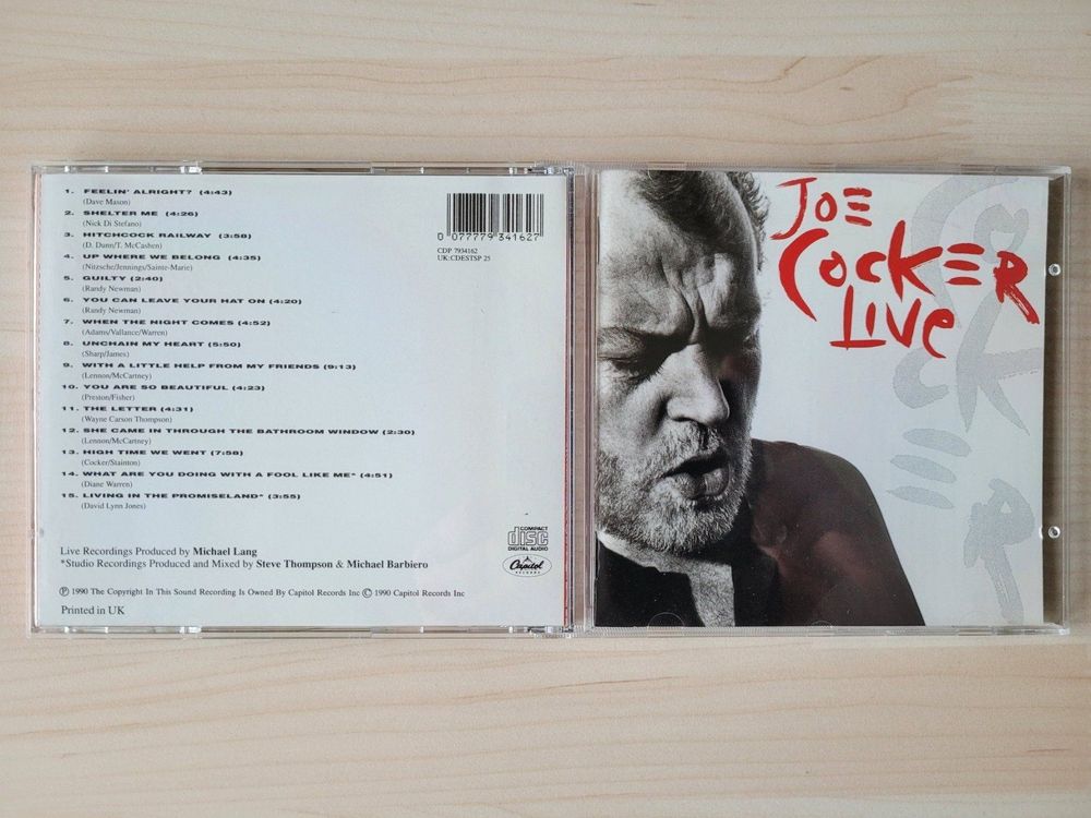 Joe Cocker - Live CD 1990 (Gebraucht) in Nebikon für CHF 0.5 – mit ...