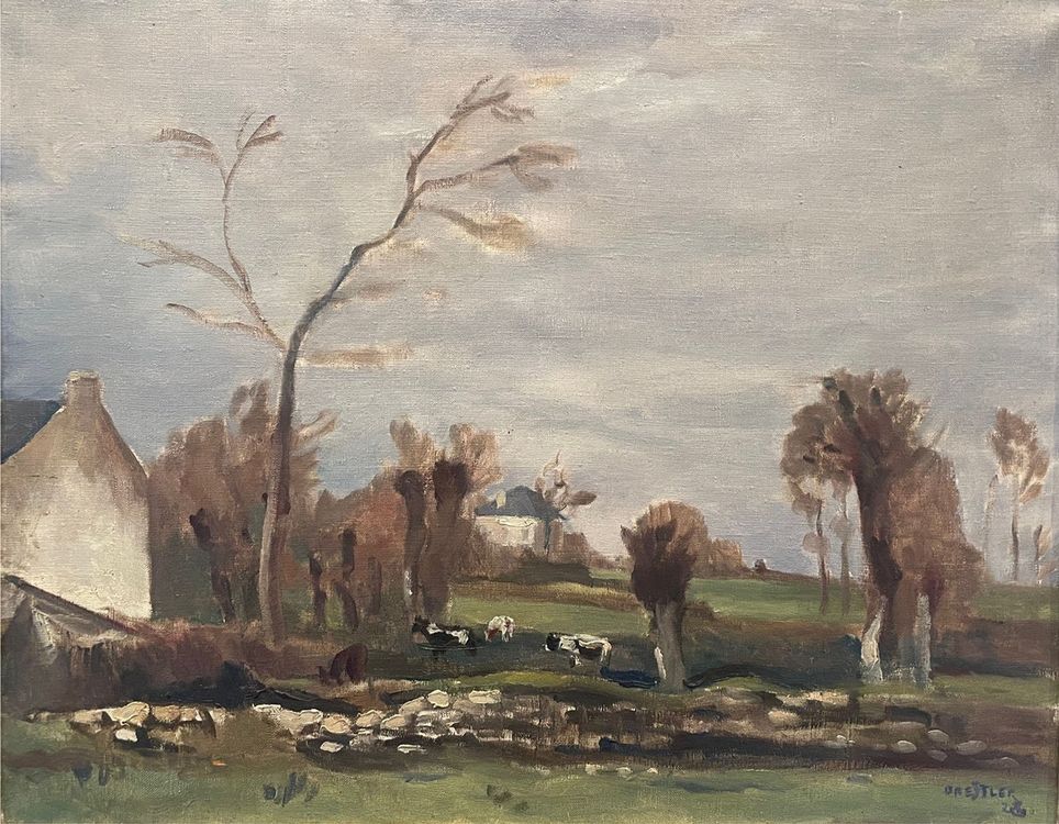 Emile BRESSLER - Paysage de Morbihan (groupe du Falot) (D'occasion) à ...