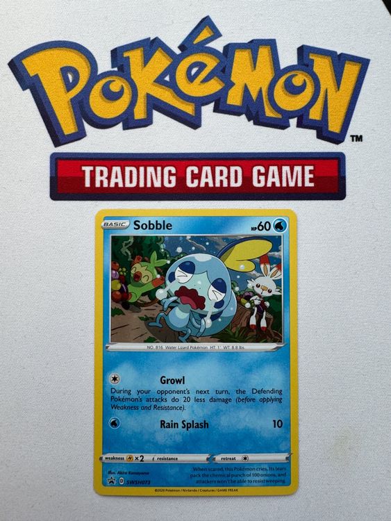 Pokémon - Sobble Holo (SWSH073) Black Star Promo, EN (Neu (gemäss ...