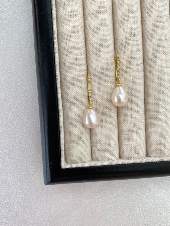 Perlen Ohrringe/ Süsswasserperlen echte | Kaufen auf Ricardo