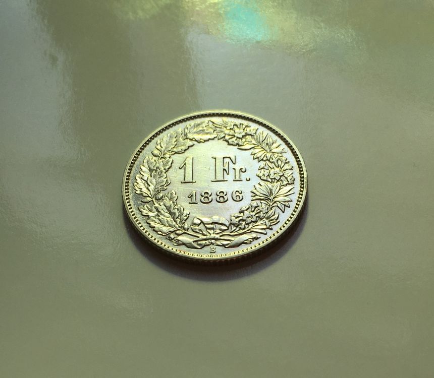 1886 1 Franken in Top Erhaltung (Gebraucht) in Kirchberg SG für CHF 95 – mit Lieferung auf ...