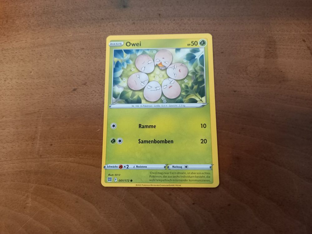 Carte Pokémon Owei 001/172 (Gebraucht) in Bussigny für CHF 2 – mit ...