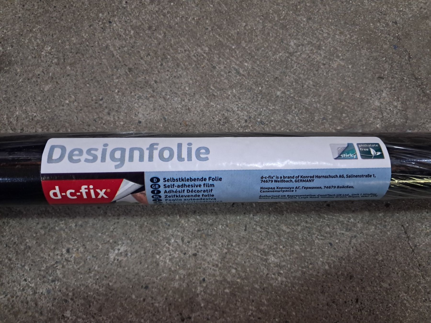 NEU! d-c-fix Designfolie Schwarz, Selbstklebende Folie (Neu und ...