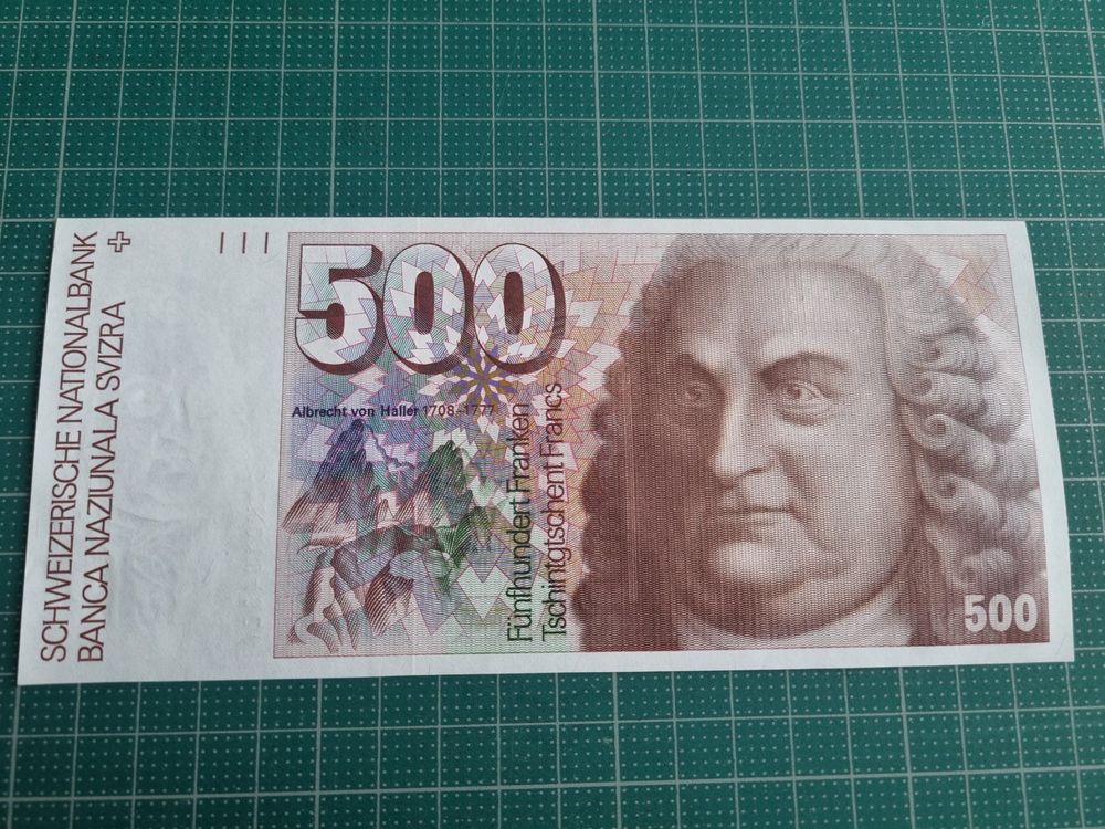 Schweizer Banknote 500 Fr. (Neu (gemäss Beschreibung)) in Buchs AG für ...