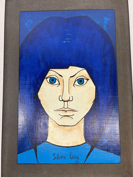 Porträt Bild Acryl, Silvère Croix, 1961 (Gebraucht) in für CHF 69 – mit ...