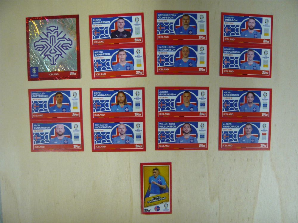 UEFA EURO 2024 TOPPS ICE KOMPLETT 16 STICKERS | Kaufen auf Ricardo