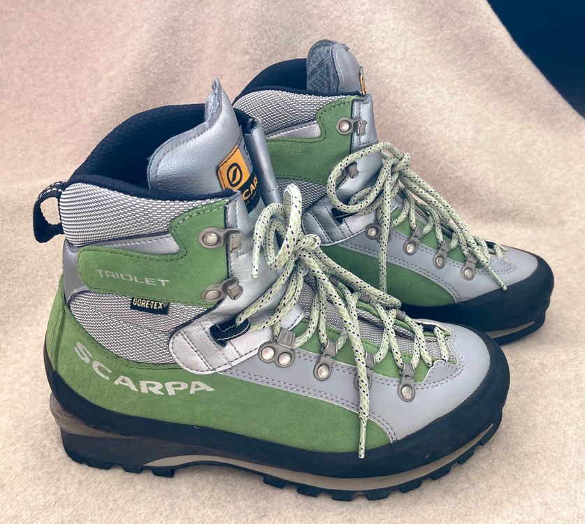 Scarpa Triolet GTX Damen Wanderschuhe Gr. 40 grün silber (Gebraucht) in ...