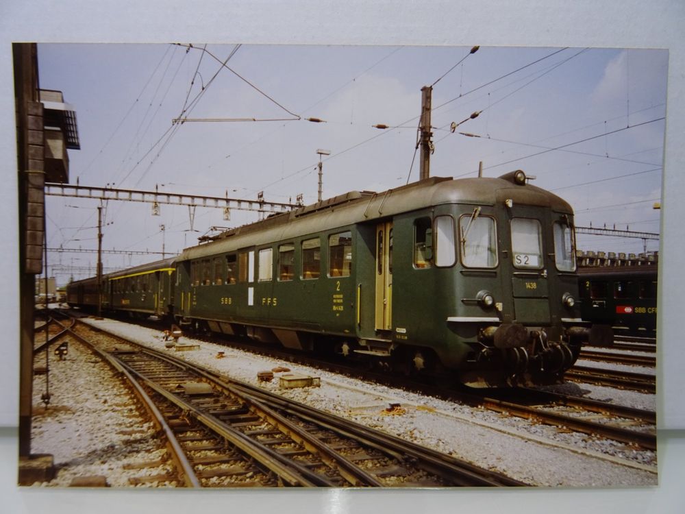 Foto SBB Triebwagen RBe 4/4 1438 8.5.1992 Zürich HB Rarität | Kaufen ...
