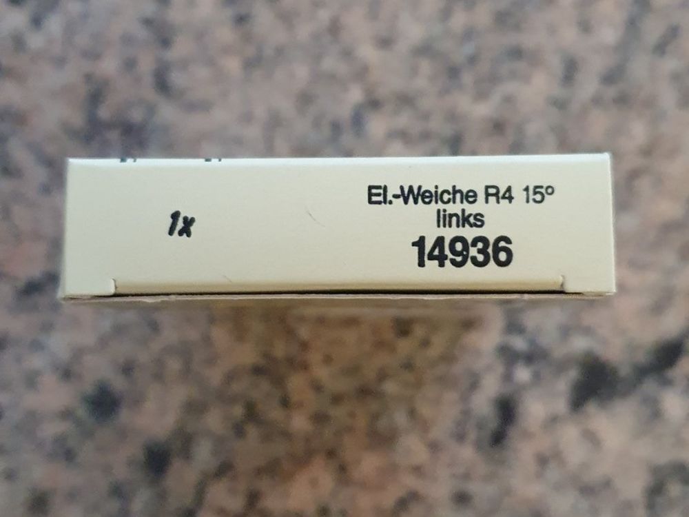 KOPIE 2) Trix 14936 elektrische Weiche links R4 15 Grad (Neu und ...