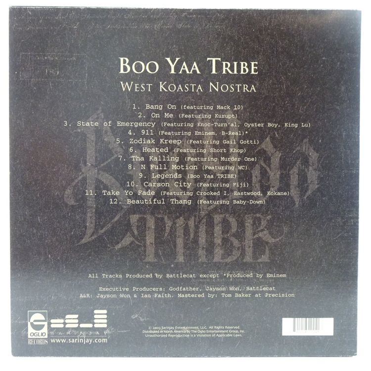 Boo Yaa Tribe – West Koasta Nostra (US Pressung) | Comprare su Ricardo