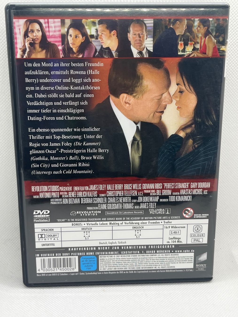 DVD: Verführung einer Fremden, Halle Berry, Bruce Willis! (Gebraucht) in Hinterkappelen für CHF ...