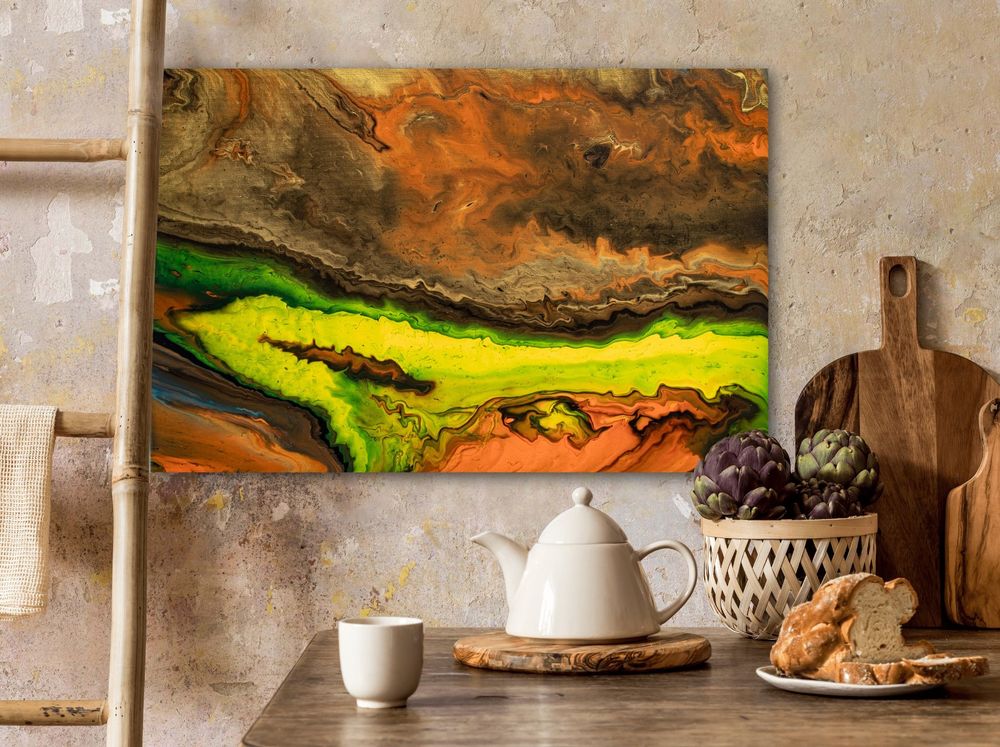 Acryl auf Leinwand, abstrakte Kunst, Fluid Art, 40 x 60 cm | Kaufen auf Ricardo