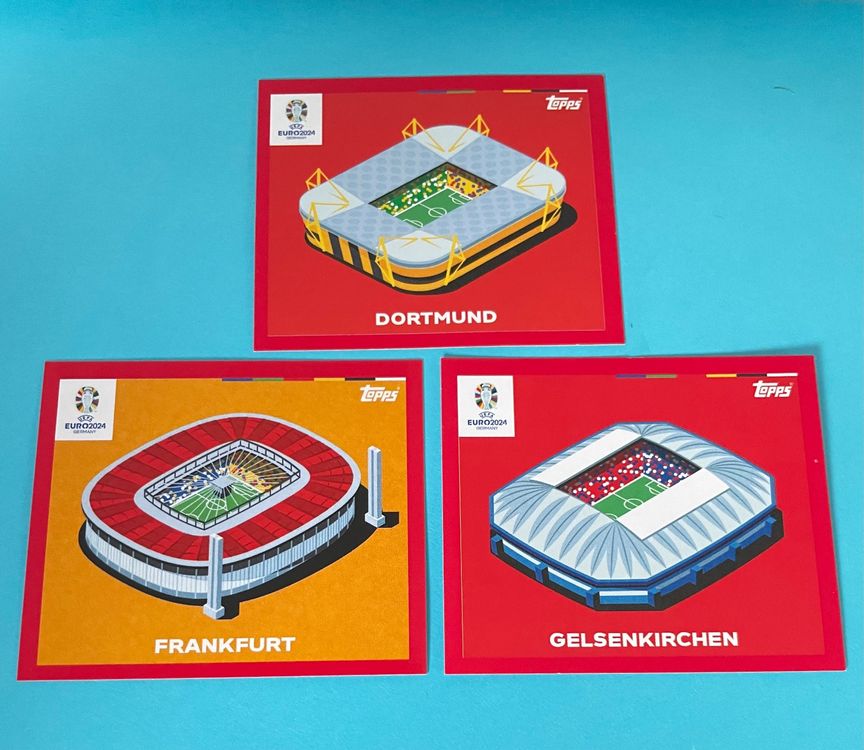 Topps Euro 2024 Sticker 3x - Stadion EURO 3, EURO 5, EURO 6 | Kaufen ...
