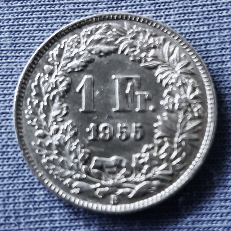 Rarer 1 Franken 1955 (Auflage nur 194’000 St.) ab nur 1 Fr ! (Gebraucht) in Camignolo für CHF 18 ...