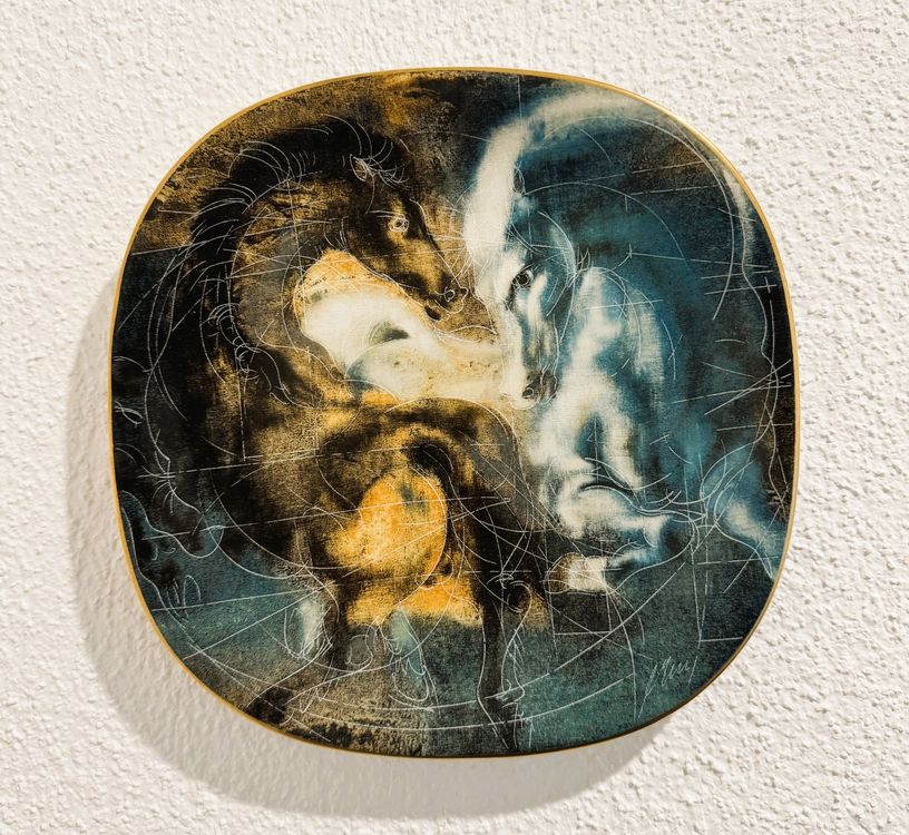 Zwei Pferde Teller von Hans Erni für Rosenthal (Gebraucht) in Luzern für CHF 10 – mit Lieferung ...