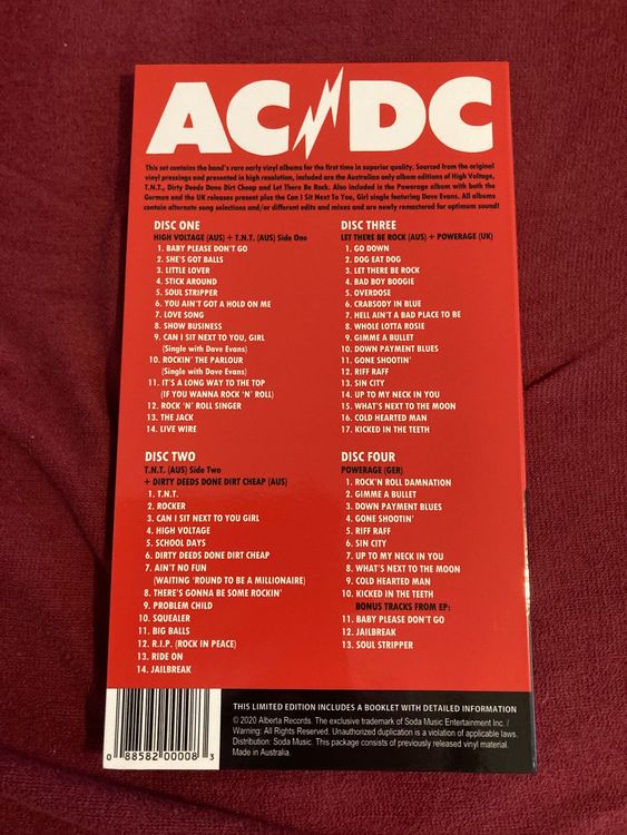 AC/DC CD Box The Original Album Collection LE 300 / 152! (Gebraucht) in ...