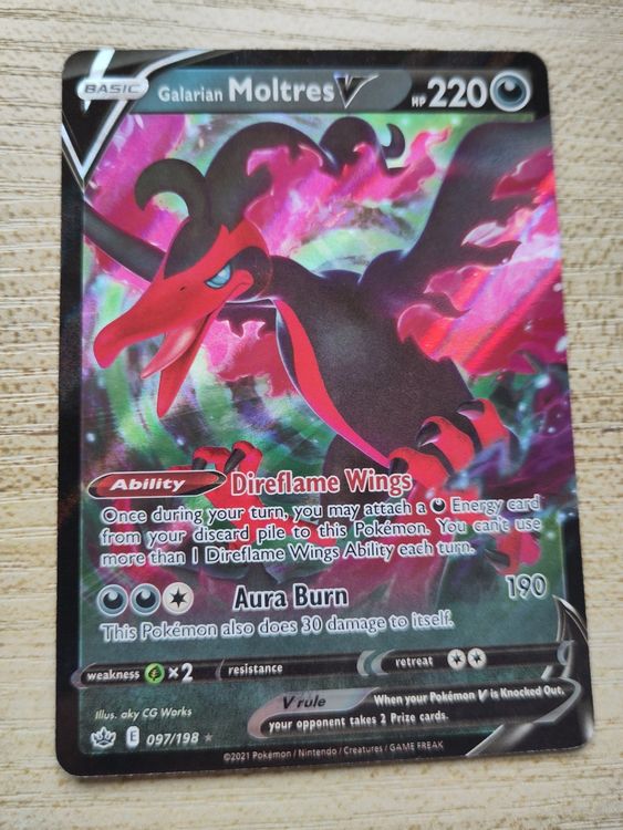Chilling Reign Galarian Moltres V 097/198 - EN (Neu (gemäss ...