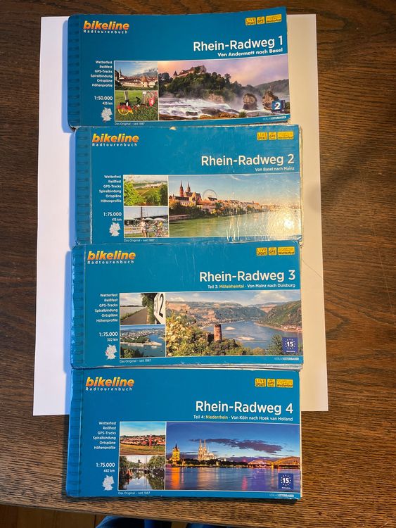 bikeline Radtourenbuch Rhein-Radweg 1-4 | Kaufen auf Ricardo