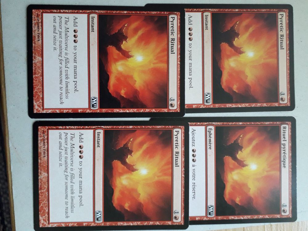 MTG - playset of "Pyretic ritual" (Gebraucht) in Lausanne für CHF 12 ...