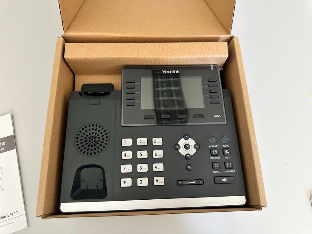 Ultra-elegant Gigabit IP Phone SIP-T46S (Neu und originalverpackt) in ...