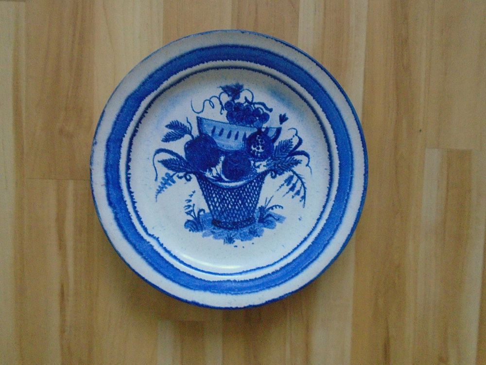 grosse blaue Früchte-Schale, Wandteller / Mario Mascarin (Gebraucht) in ...