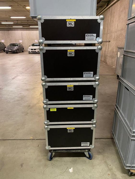Flightcase 6HE DD 19" 19 Zoll Rack 2 Deckel, extra massiv (Gebraucht ...