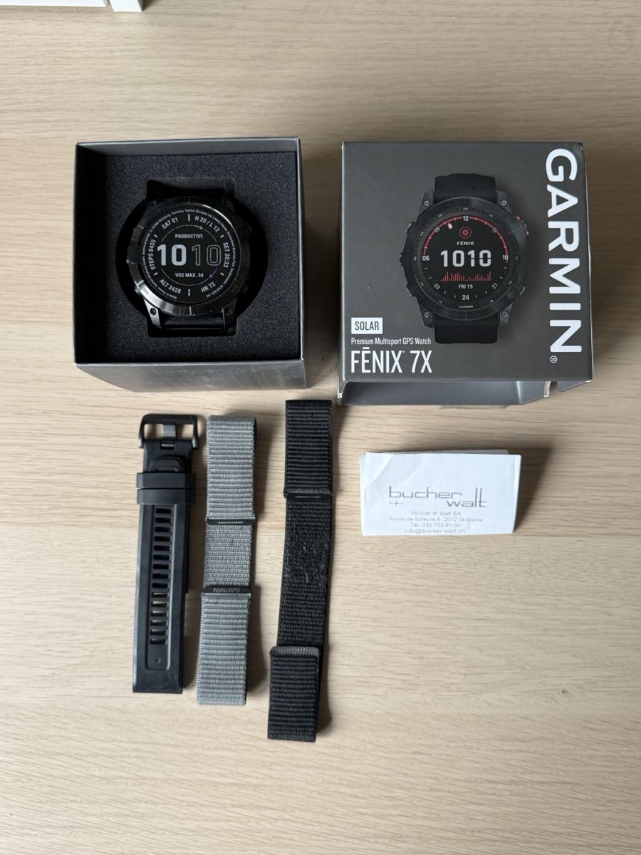 Garmin Fenix 7X Solar - Montre GPS Multisport Premium (Gebraucht) in ...