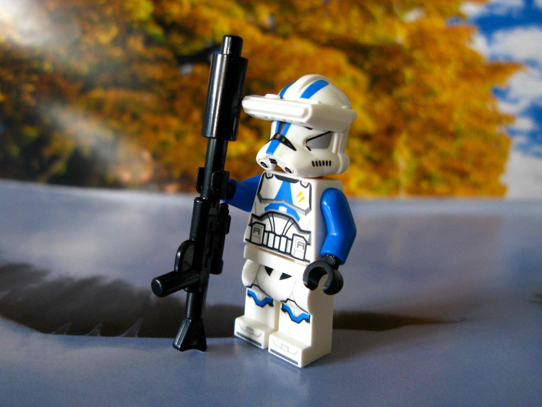 Lego Minifigur Star Wars Clone Gunner 501st (Neu (gemäss Beschreibung ...